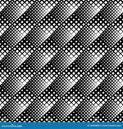 Black And White Abstract Diagonal Square Pattern Background Stock Vector Illustration Of Motif