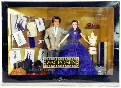 Zac Posen Barbie And Ken Doll Tset Sewing Fashion Platinum Label