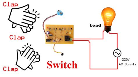 Clap Switch Circuit Using 555 Timer