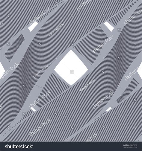 Linear Grid Pattern Diagonal Curve Seamless Stock Vector Royalty Free 414176338 Shutterstock