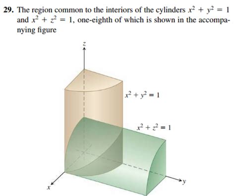 Solved Finding Volumes Using Triple Integrals Find The