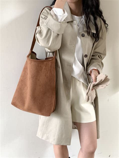 스웨이드숄더백 스웨이드가방 스웨이드빅백