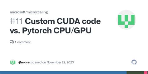 Custom Cuda Code Vs Pytorch Cpu Gpu Issue Microsoft Microxcaling Github