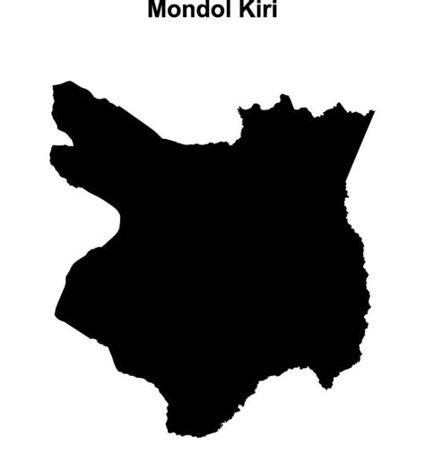 Mondol Kiri Outline Map 55035689 Vector Art At Vecteezy