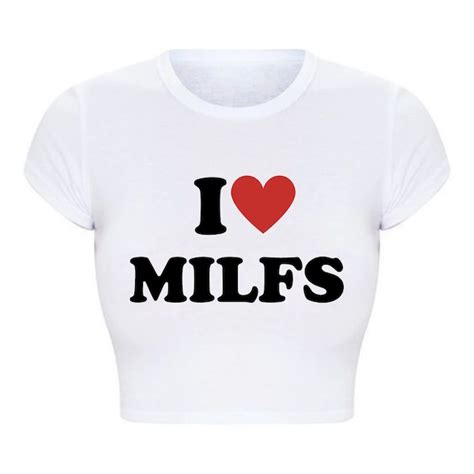 I Heart Hot Moms Crop Top Etsy