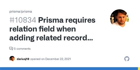 Prisma Requires Relation Field When Adding Related Record With Compound Key · Issue 10834