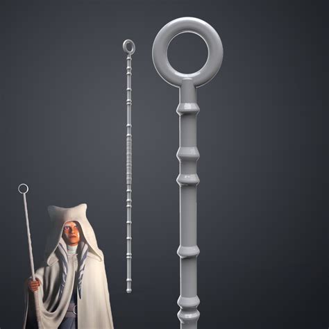 ⭐ Ahsoka Tano White Robe Staff・free 3d File For ・cults