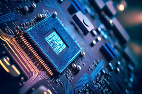 Cpu Processor With Modern Futuristic Technology Appearance Neural