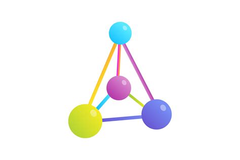 Molecular Triangular Shape Structure Graphic By Pch Vector · Creative Fabrica