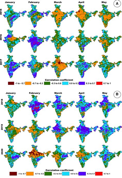 Meteorological Subdivision Wise Spatial Correlation Maps Between Download Scientific Diagram