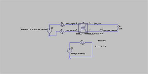 How Can I Model This Common Mode Choke In Circuit In Ltspice Electrical Engineering Stack