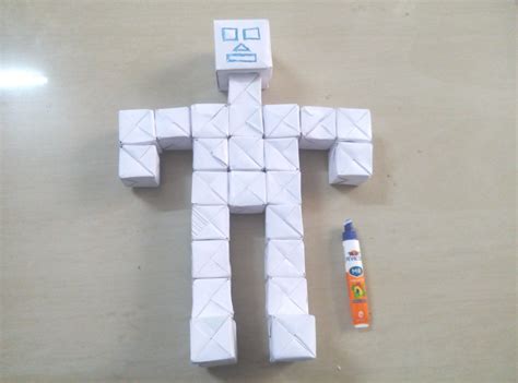 Diy How To Make 3d Cube 3d Box And 3d Paper Robot Toy Paper Robot 3d Paper 3d Cube