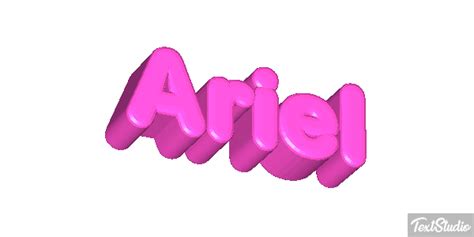 Ariel Name Animated GIF Logo Designs