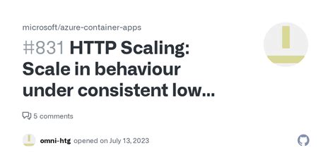Scaling Scale In Behaviour Under Consistent Low Load · Issue 831