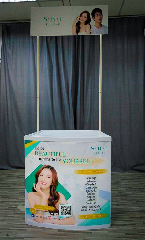 🟠 โต๊ะชงช Display Guru อุปกรณ์ออกบูธ ราคาถูก คุณภาพเกรด A