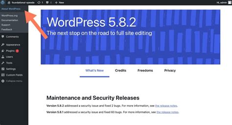 how to check your wordpress version