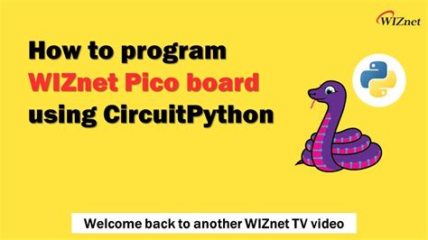 WIZnet Raspberry Pi Pico CircuitPython Guide WiFi Ethernet
