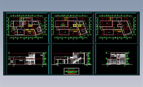 48号别墅autocad 2004模型图纸下载 懒石网