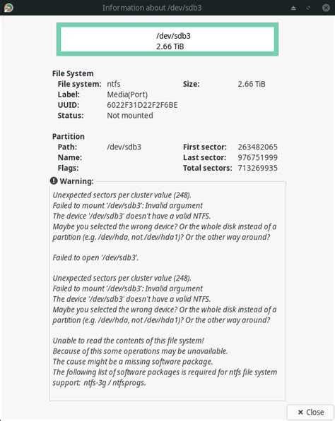 ntfs 3g don t mount external usb3 0 disk with ntfs partitions support