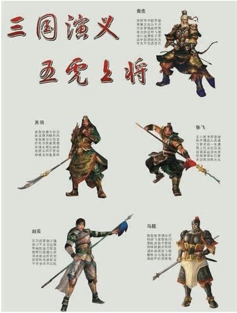 五虎上将图册 360百科