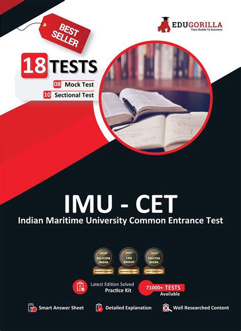 Buy IMU CET Indian Maritime University Common Entrance Test Preparation Book 2023 At 10