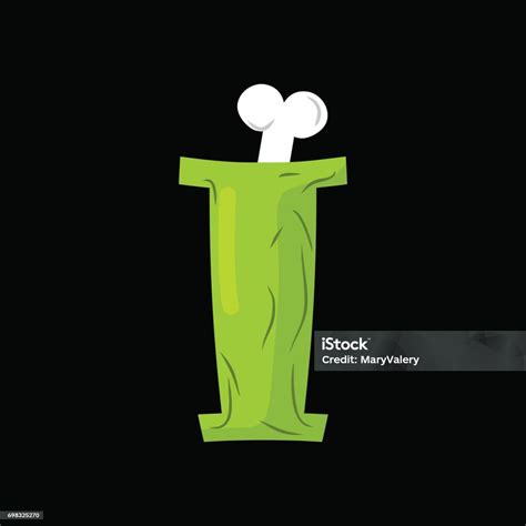 내가 좀비 글꼴 편지 몬스터 알파벳입니다 뼈와 머리 글자 그린 끔찍한 Abc 가입 알파벳에 대한 스톡 벡터 아트 및 기타 이미지 알파벳 뼈 좀비 Istock