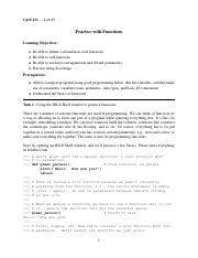 Lab5 Pdf CptS 111 Lab 5 Practice With Functions Learning