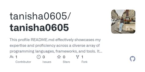 Github Tanisha0605tanisha0605 This Profile Readmemd Effectively