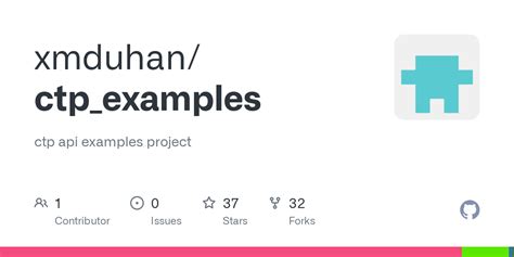 Github Xmduhanctpexamples Ctp Api Examples Project