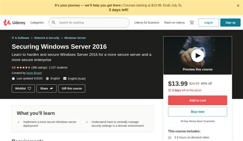 Best Windows Server Courses Classes And Tutorials Online With Certificate