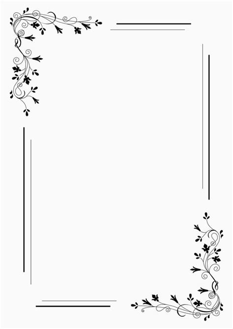 Easy Border Design For A4 Size Paper Assignment Cover Page Design Howborder Design Patterns