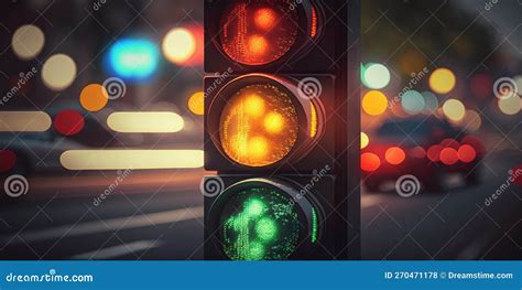 Dynamic Traffic Lights Royalty Free Stock Image