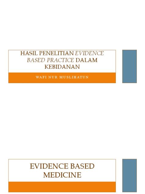 Hasil Penelitian Evidence Based Practice Dalam Kebidanan Pdf
