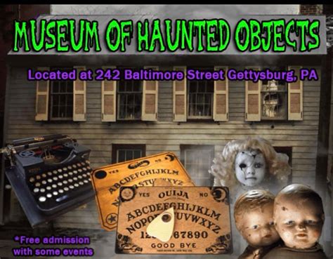 museum of haunted objects guided tour gettysburg ghost tours