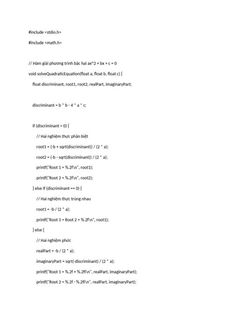Solve Quadratic Equation Pdf