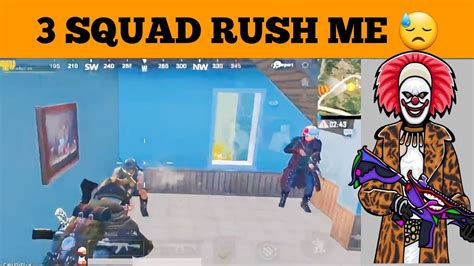 3 Squad Rush Me Solo Vs Squad Pubg Mobile Gaming Bgmi And Lite1m