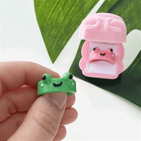 강실장 [반지 케이스세트 당일발송 ] 귀요미 개구리 반지 커플링 우정링