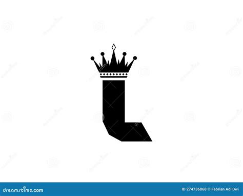 Simple Initial Letter L With Crown Logo Letter And Crown Vector