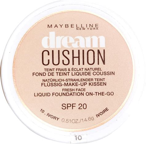 Maybelline Dream Cushion Liquid Foundation 10 Ivory — Beautynstyle