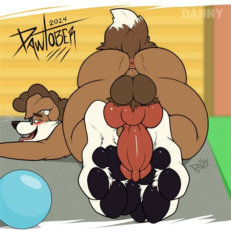 Rule 34 Anthro Anus Balls Blush Canid Canine Canis Domestic Dog Feet