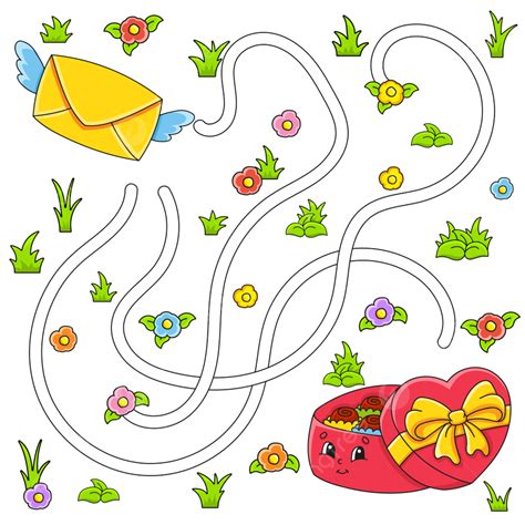 아이들을 위한 재미있는 미로 템플릿 Psd 다운로드 디자인 자료 다운로드