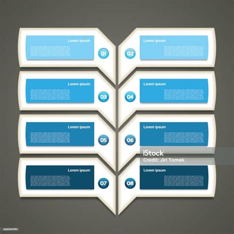현대 Infographics 옵션 배너입니다 벡터 일러스트입니다 워크플로 레이아웃 웹 디자인 다이어그램 번호 옵션에 사용할 수 있습니다 0명에 대한 스톡 벡터 아트 및 기타