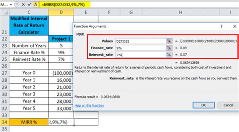 Mirr In Excel Formulaexamples How To Use Mirr Function