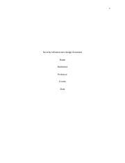 Security Infrastructure Design Document Docx Security Infrastructure Design Document Name
