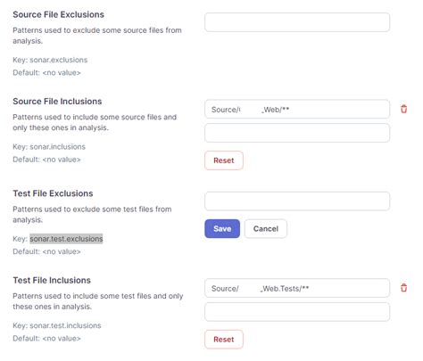Azure DevOps C Net Frameworks Exclusions Issues SonarQube Cloud Sonar Community