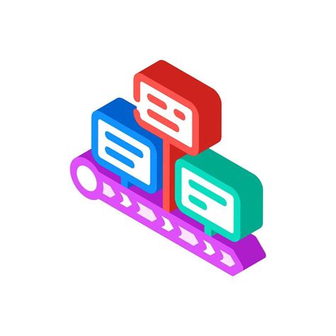 Timeline Management Isometric Icon Vector Illustration 8197519 Vector