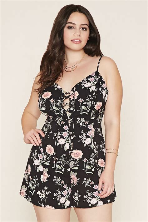 Plus Size Floral Romper Plus Size Outfits Plus Size Fashion Plus