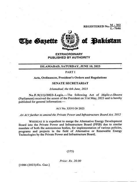 Ppib Amendment Act 2023 1 Pdf Taxes Economies