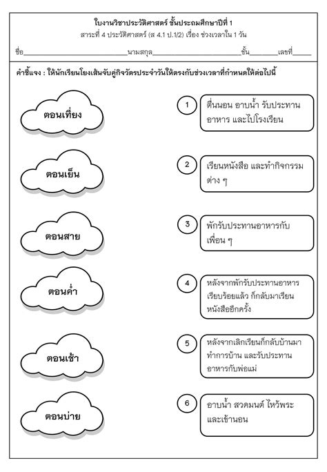 แจกฟรี‼️ ใบงานประวัติฯ ป1 สื่อ ใบงานสังคม By ครูสังคม