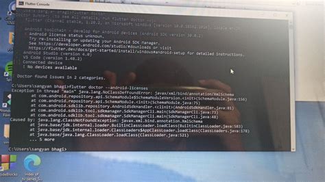 Android License Status Unknown · Issue 64633 · Flutterflutter · Github